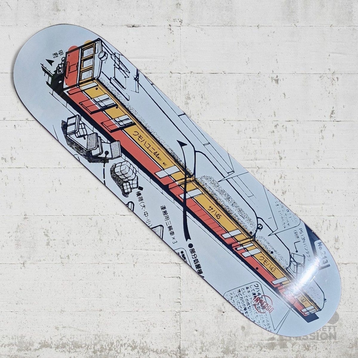 Inpeddo Tokyo Train Mid Size 8.25 Deck - Skateboard-Decks Rollbrett Mission