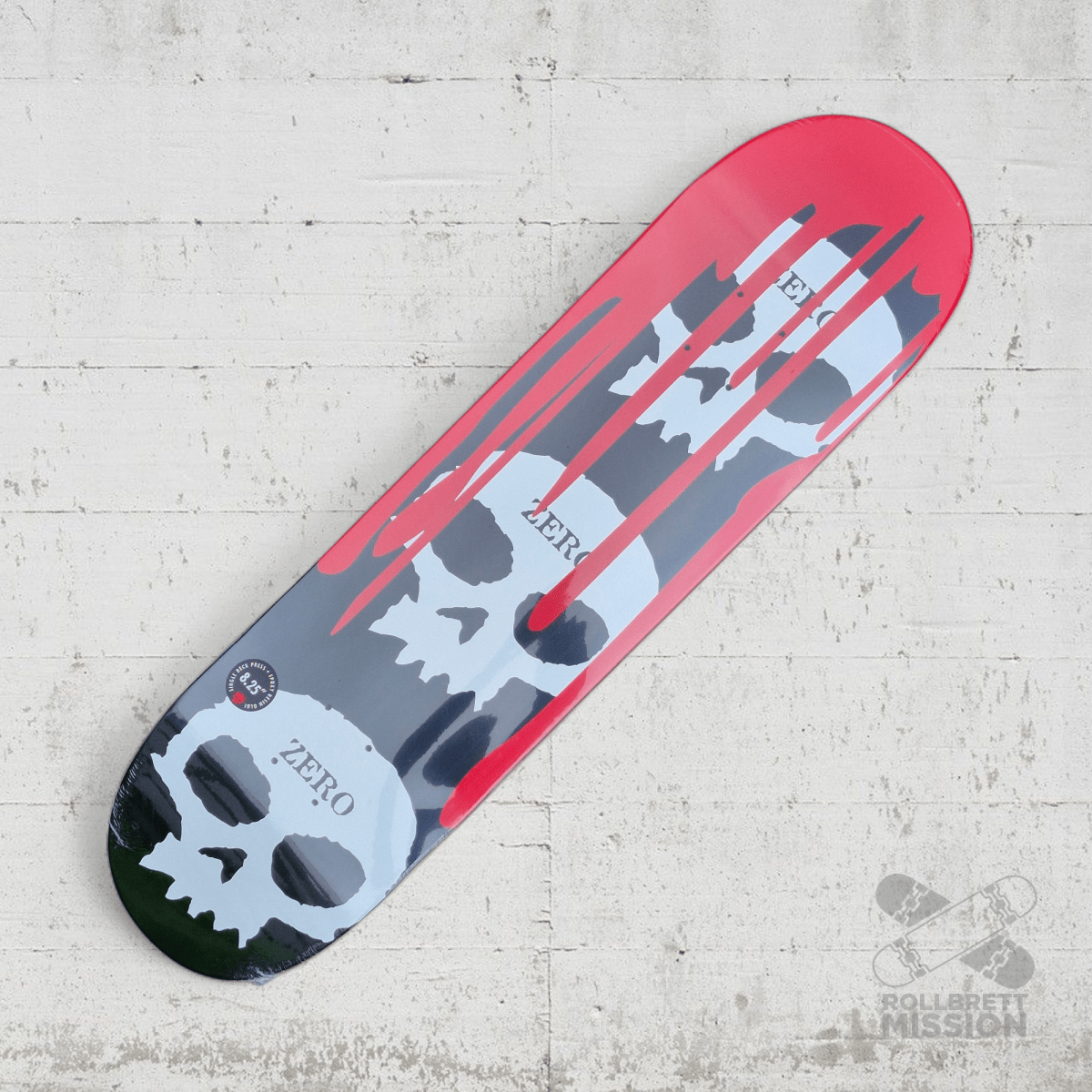 Zero 3 Skull Blood 8.25 Deck - Skateboard-Decks - Rollbrett Mission
